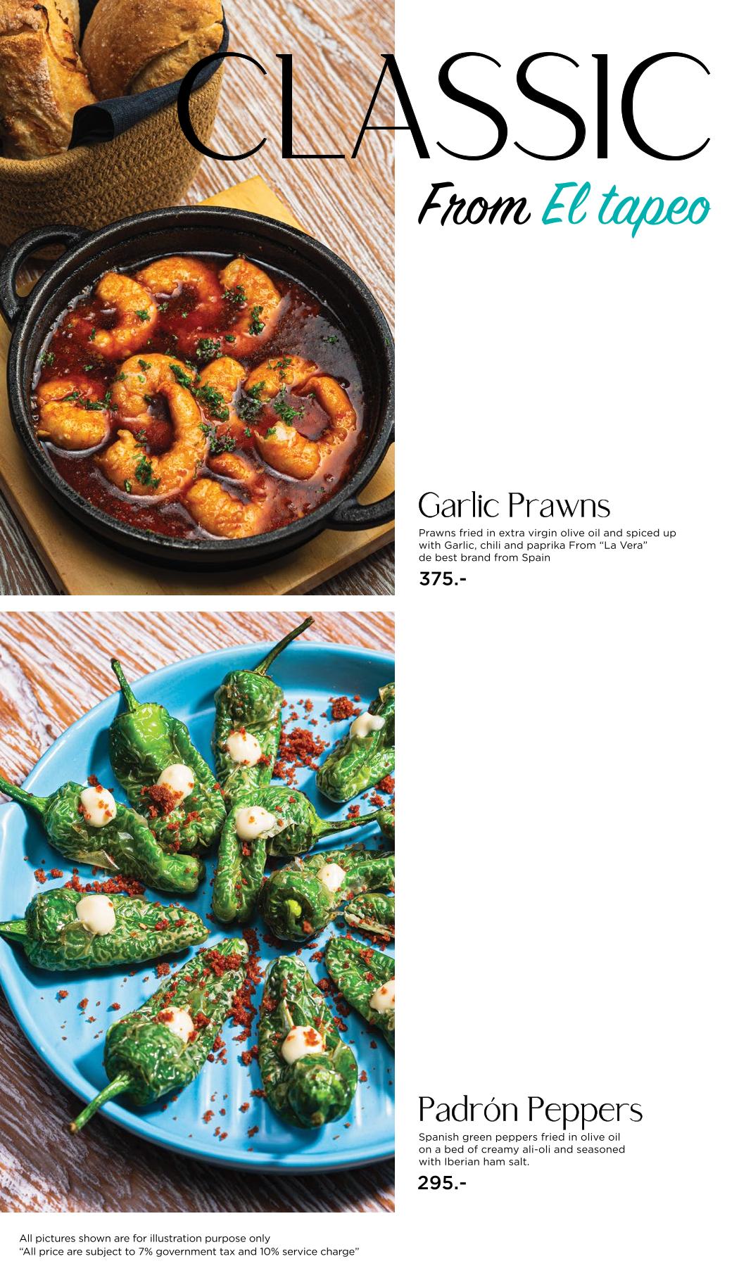 Menu | D'Tapas Bangkok